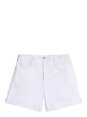 7 For All Mankind Mid-rise Swan Short - Neutral / White