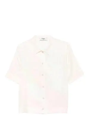 Fendi Ff-jacquard Shirt - Pink