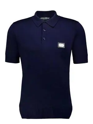 Dolce & Gabbana Wool Polo Shirt - Blue