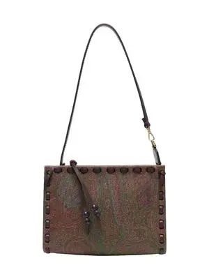 Etro Paisley Jacquard Clutch - Brown