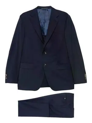 Caruso Single-breasted Suit - Blue