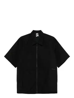 GR10K Poplin Zipped Shirt - Black