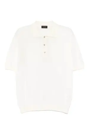 Tagliatore Knitted Polo Shirt - Neutrals