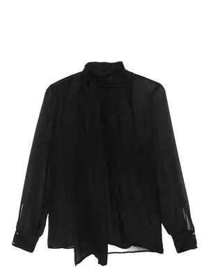 Elisabetta Franchi Tie-neck Blouse - Black