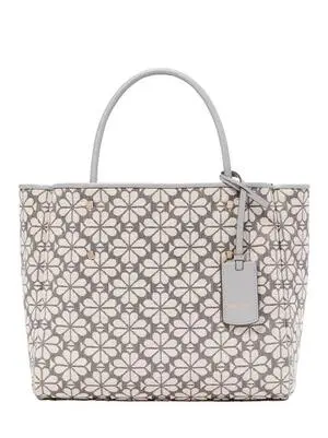 Kate Spade New York Spade Flower Jacquard Tote - Grey Multi.