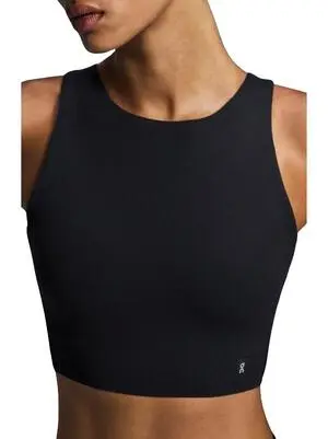 On Core 2-in-1 Cropped Tank Top - Black