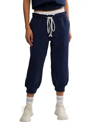 Free People Free People FP Movement Flutter Crop Joggers Navy