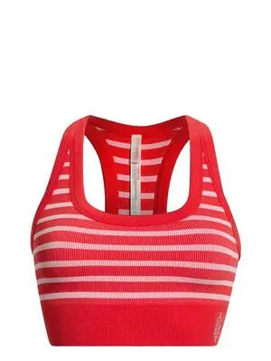 Free People Fp Movement Stripe Go To Sports Bra Grapefruit Combo
