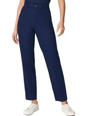 Spanx Super Smooth™ Stretch Twill Straight Leg Pant - Timeless Navy