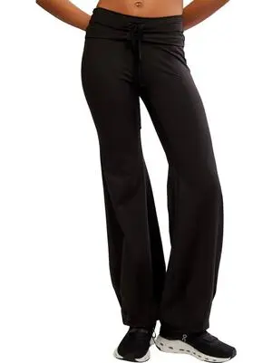 Free People Free People Movement Quick Step Drawstring Flare Pants Black