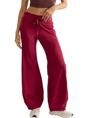 Free People Free People Movement Quick Step Drawstring Flare Pants Brick