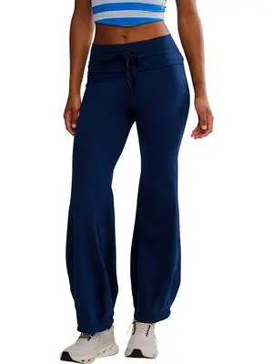 Free People Free People Movement Quick Step Drawstring Flare Pants Midnight Navy