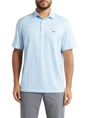 Vineyard Vines Sankaty Performance Polo - Bonefish Jake Blue