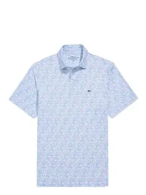 Vineyard Vines Sankaty Performance Polo - Mai Tai Toss - White