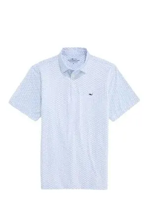 Vineyard Vines Sankaty Performance Polo - Redfish Micro