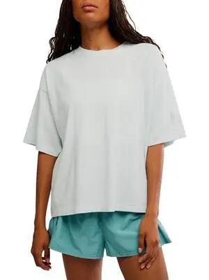 Free People Tackle Cotton T-shirt - Arctic Snow