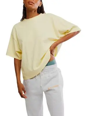 Free People Tackle Cotton T-shirt - Sunlit Yellow