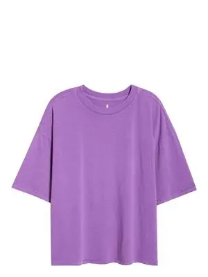 Free People Tackle Cotton T-shirt - Vivid Violet