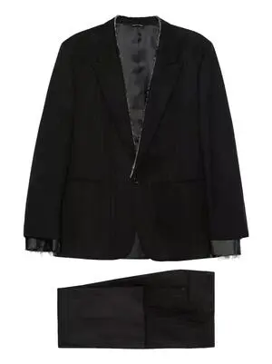 ERALDO Pinstripe Suit - Black