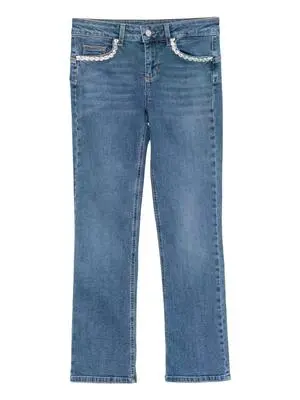 Liu Jo Crystal-embellished Jeans - Blue