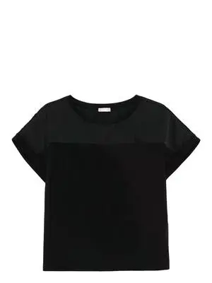 LIU JO LIU JO Satin-Panel T-Shirt