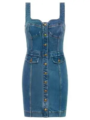 Rebecca Vallance Sleeveless Mini Dress - Blue