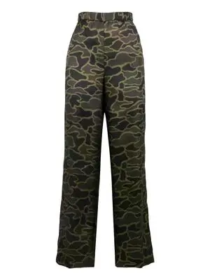Aspesi Camouflage-pattern Trousers - Green