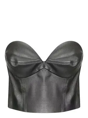 DESA 1972 Desa 1972 Leather Bustier Top