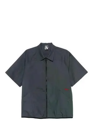 GR10K Poplin Zipped Shirt - Grey