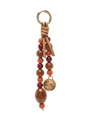 Etro Beaded Bag Charm - Brown