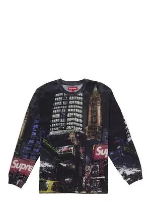 Supreme Skyline Sequin Long Sleeve Top Night