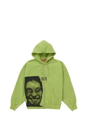 Supreme Aphex Twin Zip Up Hooded Sweatshirt Lime
