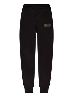 Versace Cotton Track Pants - Black