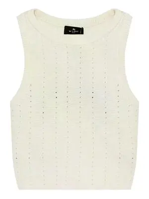ETRO ETRO Punched-Detail Crop Top