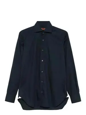 BARBA NAPOLI Spread-collar Shirt - Blue