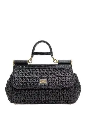 Dolce & Gabbana Logo-plaque Tote - Black