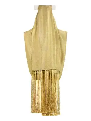 Zeus+dione Fringed Top - Gold