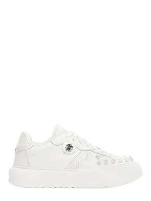 Roberto Cavalli Leather Sneakers - White