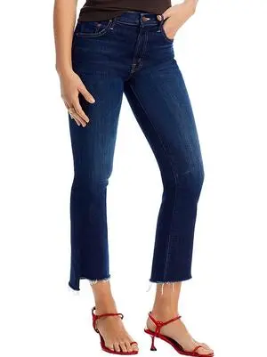 MOTHER Petites Lil' Insider Cropped Jeans - Off Limits