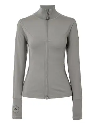 Adidas By Stella McCartney Truepurpose Stretch Printed Recycled Jacket - Gray