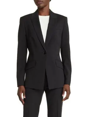 BOSS Jabinalah Virgin Wool Blazer - Black