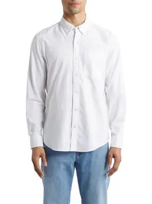 FAIR HARBOR Salty Oxford Dress Shirt - White