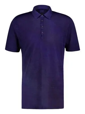 120% Lino Linen Polo Shirt - Blue