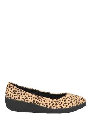 Fitflop FITFLOP Leather Ballet Flats Sand