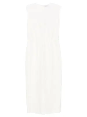 Harris Wharf London Cotton Long Dress - White