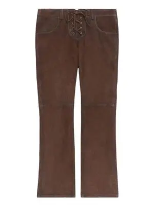 Isabel Marant Vanel Suede Trousers - Brown