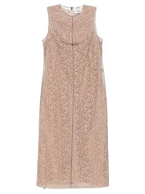 Fendi Lace Midi Dress - Powder