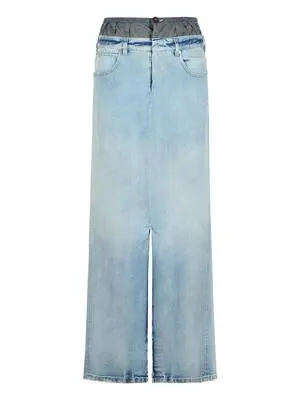 MAISON MARGIELA Denim Skirt - Light Blue