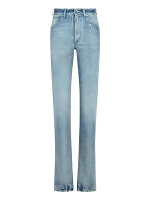 MAISON MARGIELA Straight Leg Denim Jeans - Blue