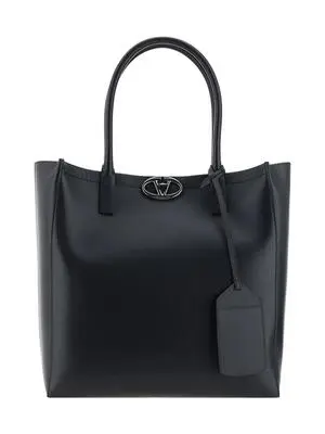 VALENTINO Valentino Garavani VLogo Locker Medium Tote Bag
